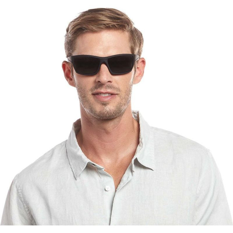 Cancer Council Bulla Sunglasses Black Rubber/Green Polarised