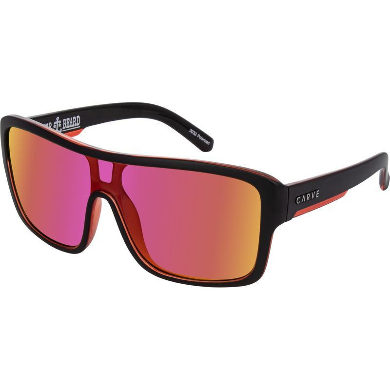 Carve Anchor Beard Gloss Black Red Red Polarised Sunglasses