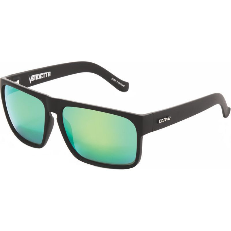Shop Carve Vendetta Sunglasses Blackgreen Mirror Afterpay