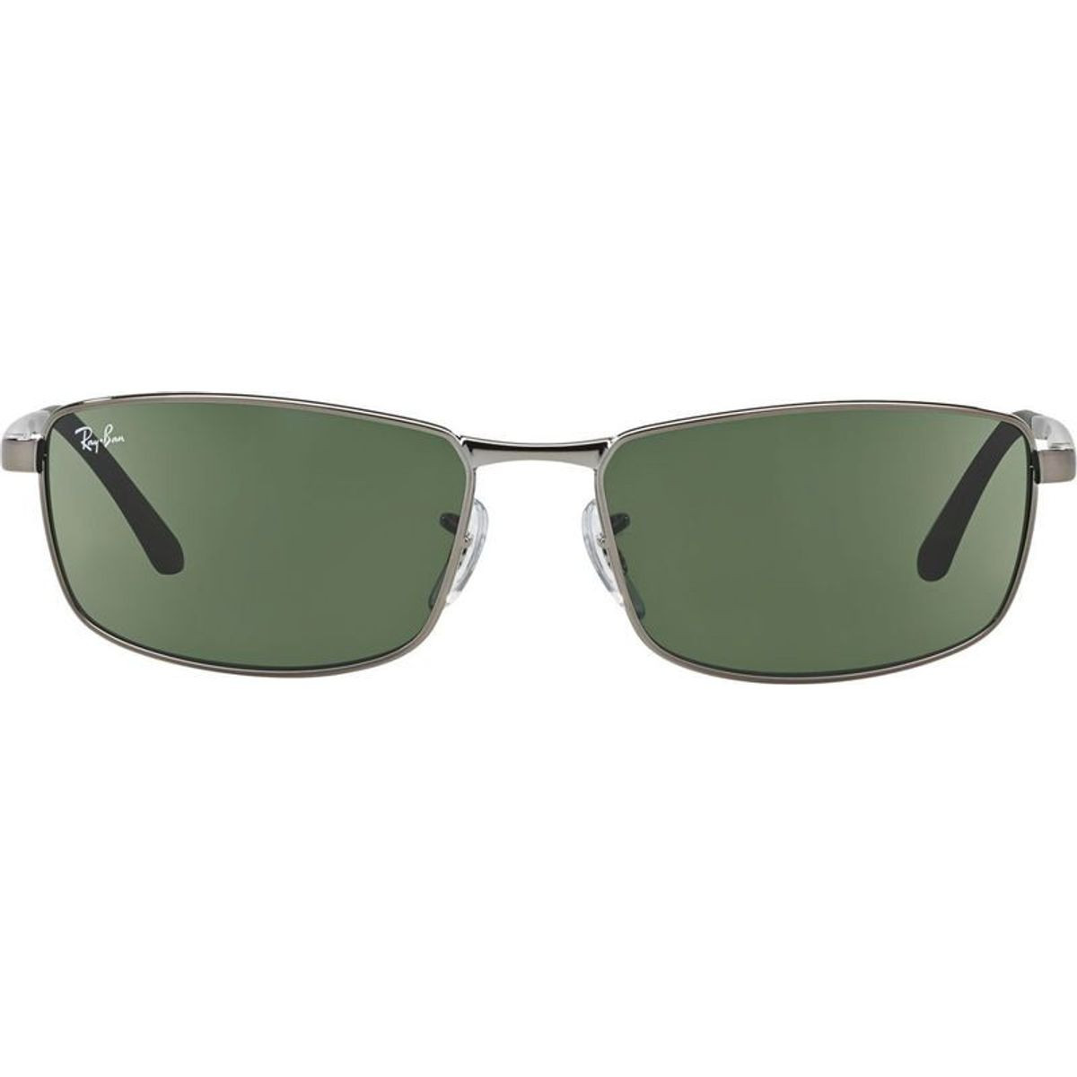 Shop Ray-Ban RB3498 Sunglasses Gunmetal/Dark Green 61 Size