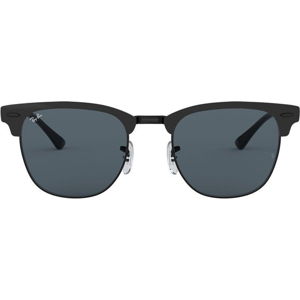 Ray-Ban Clubmaster Metal RB3716 Sunglasses Matte Black/Blue