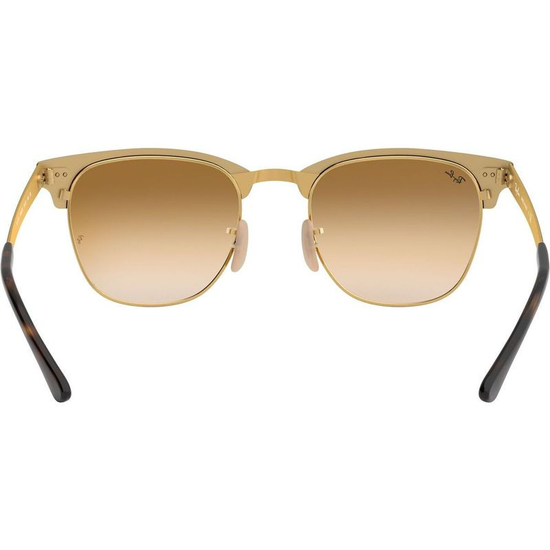 Ray-Ban Clubmaster Metal RB3716 Gold Top Havana/Brown | Zip