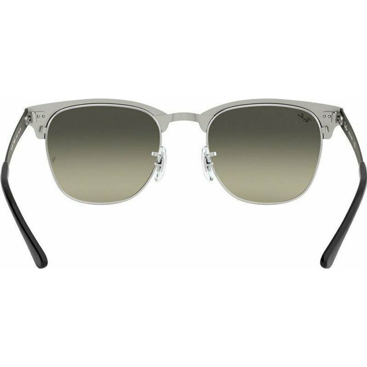 Ray-Ban Clubmaster Metal RB3716 Silver Black Top/Grey | Zip