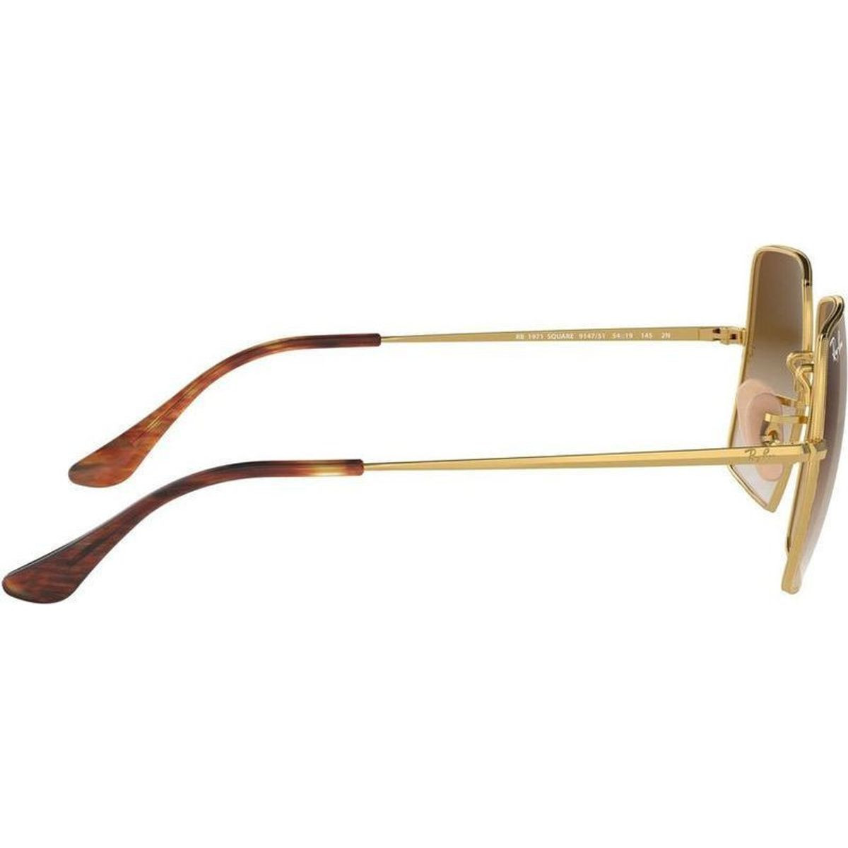 Shop the Ray-Ban Square RB1971 Sunglasses Gold/Brown Glass
