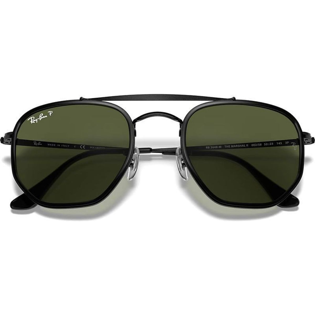 Ray-Ban Marshal II RB3648M Sunglasses Black/Green Polarised