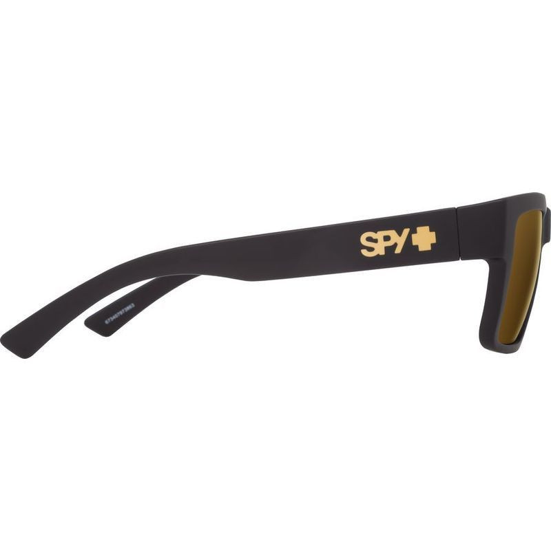 Spy Montana Soft Matte Black/HD+ Bronze with Gold Spectra Sunglasses