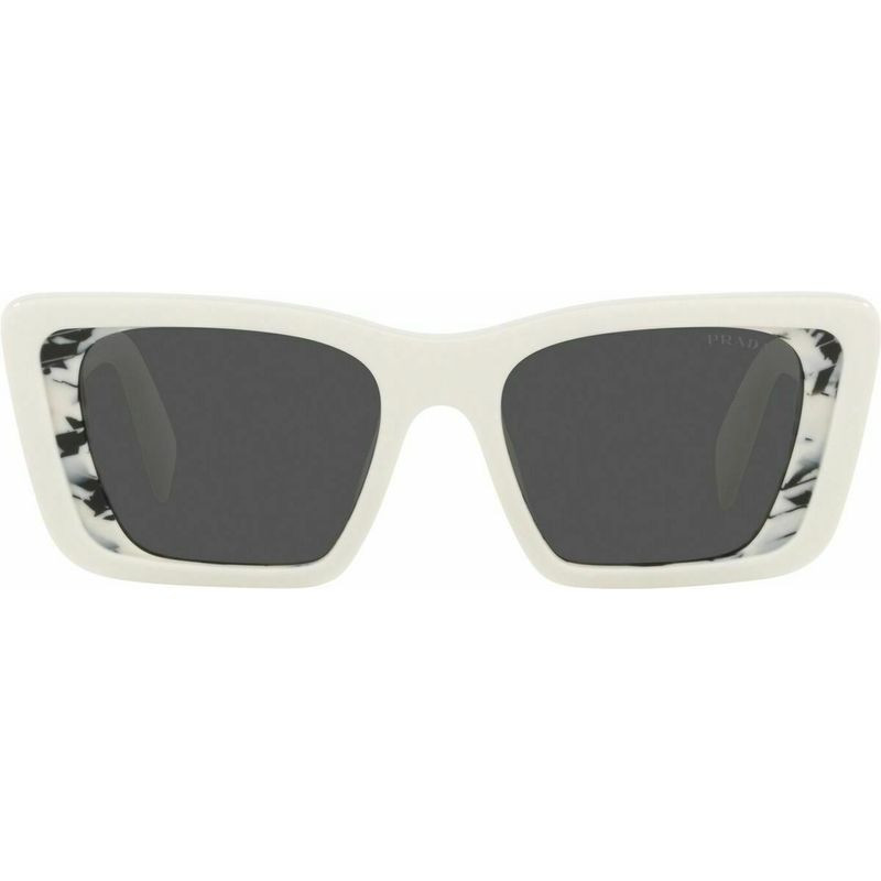 Buy Prada PR08YS White and Black Havana/Dark Grey | Afterpay
