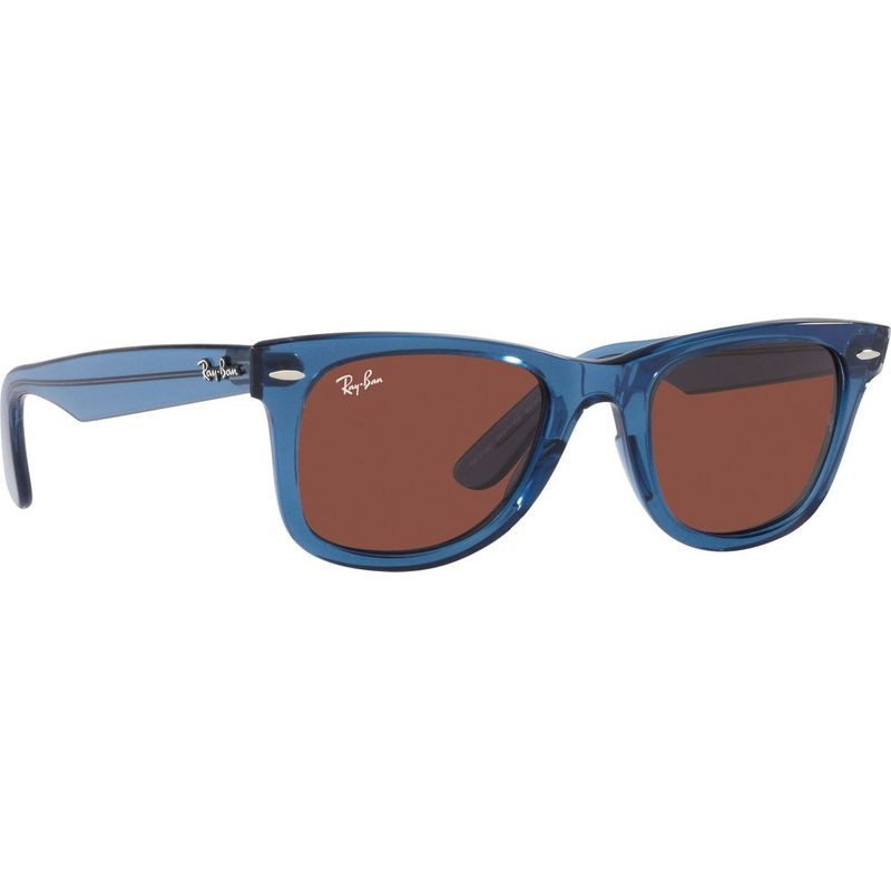 Ray-Ban Original Wayfarer RB2140 Trans Blue/Red | Afterpay