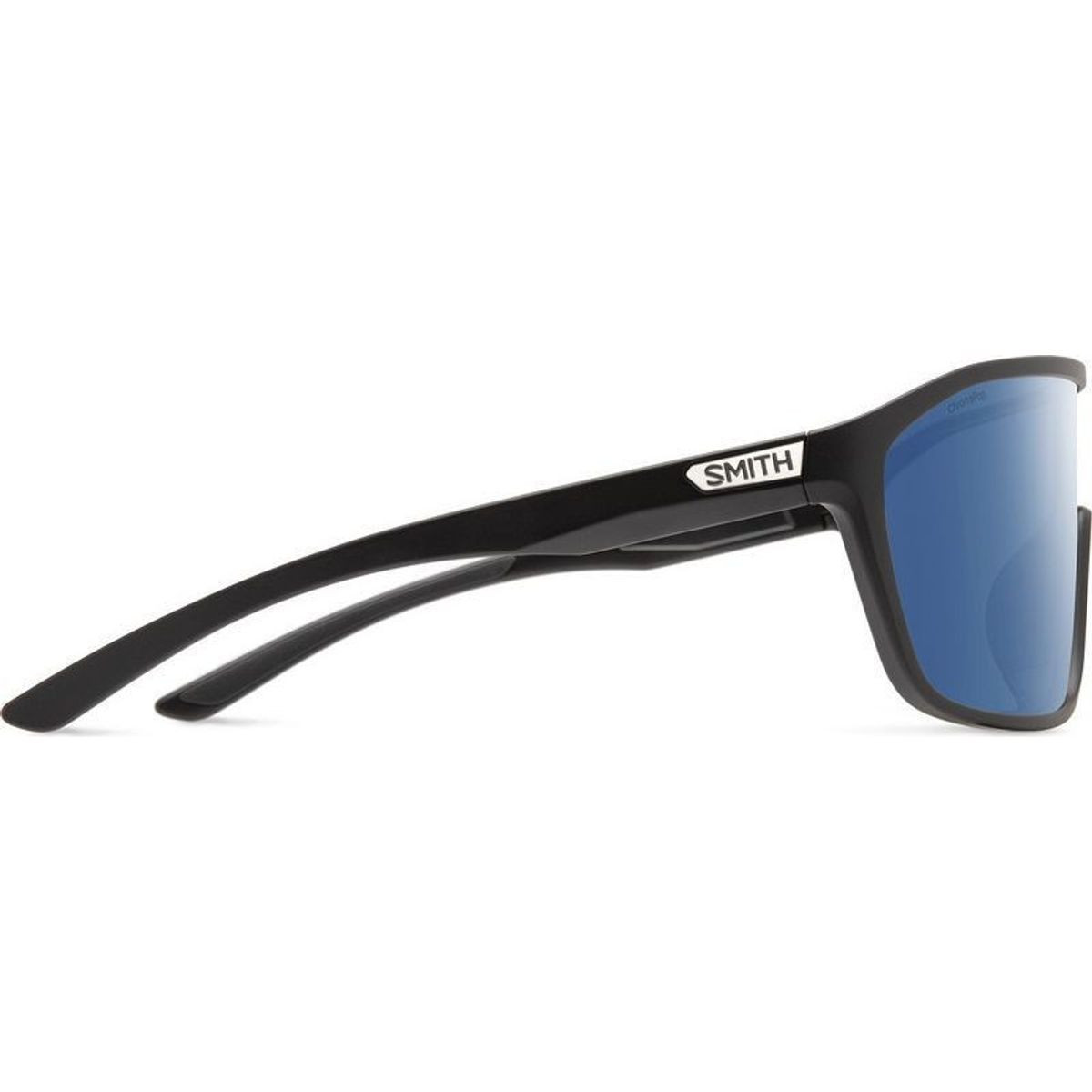 Smith Boomtown Matte Black/Blue Chromapop Mirror | Polarised