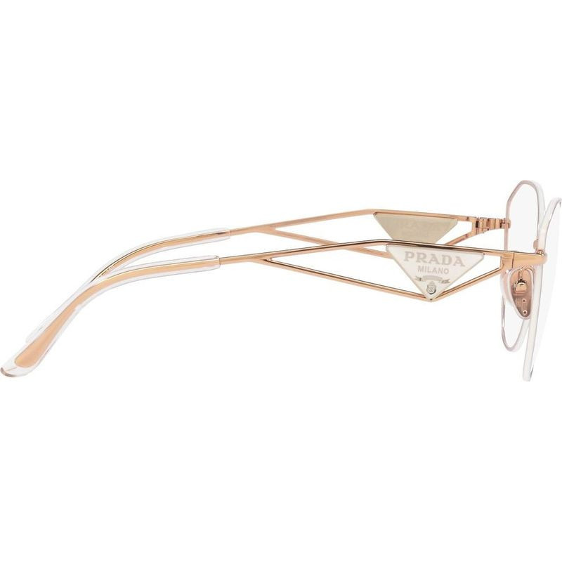 Prada Prescription Glasses PR52ZV Pink Gold/Clear Glasses