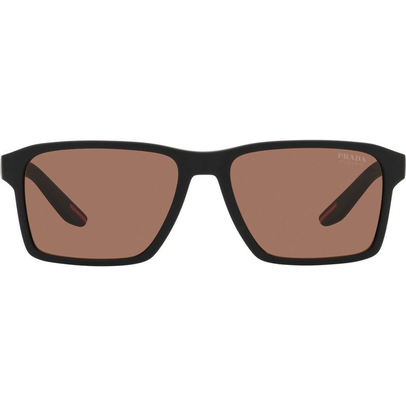 Buy Prada Linea Rossa Ps05ys Black Rubber/brown | Afterpay