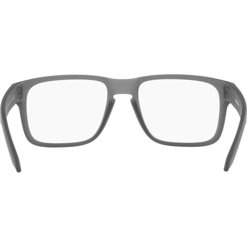 Oakley Glasses Holbrook Ox8156 Satin Grey Smoke/Clear Lenses 56 Eye Size