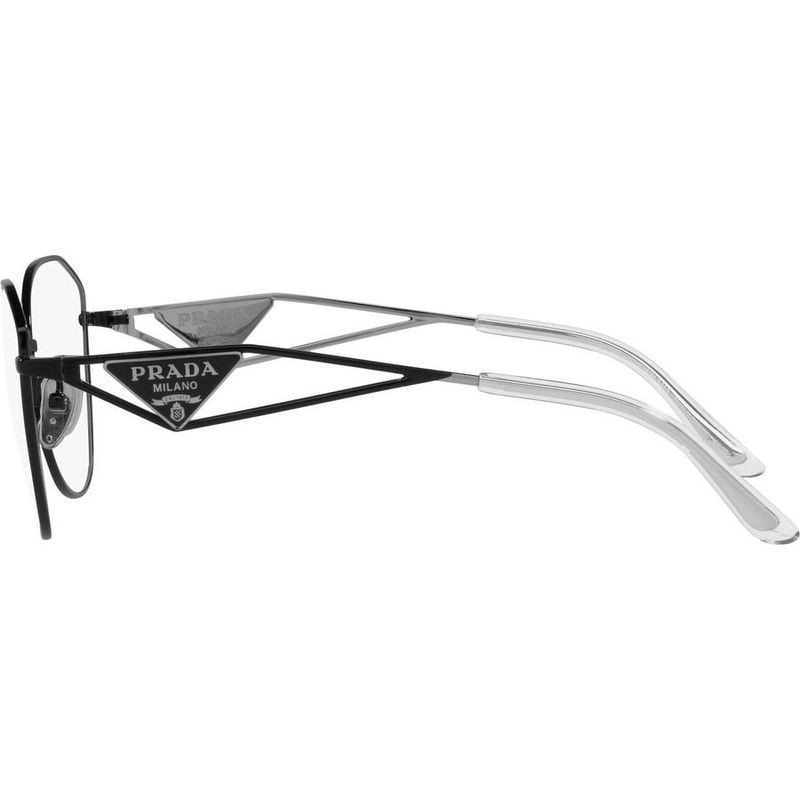 Shop Prada Prescription Glasses PR52ZV Black/Clear Glasses
