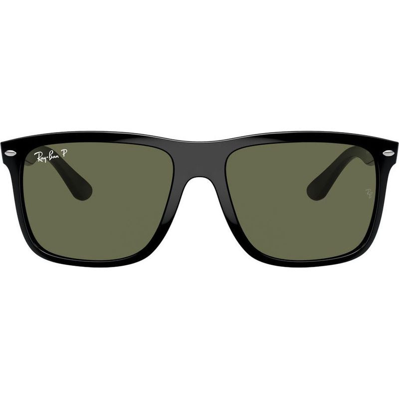 Shop the Ray-Ban Boyfriend Two RB4547F Black/Green Polarised