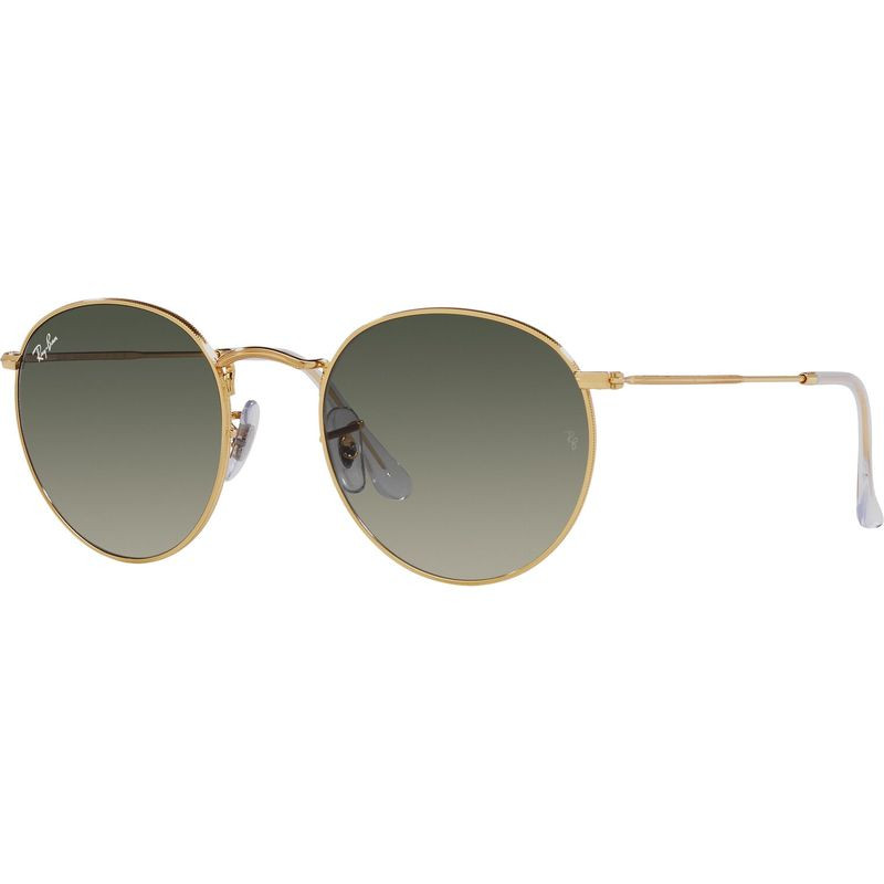Buy Ray-Ban Round Metal RB3447 Sunglasses Gold/Grey Glass