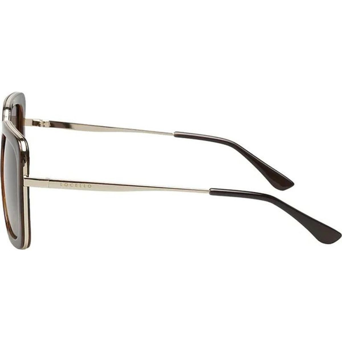 Locello Alex Tortoiseshell Gold/Brown Polarised Sunglasses