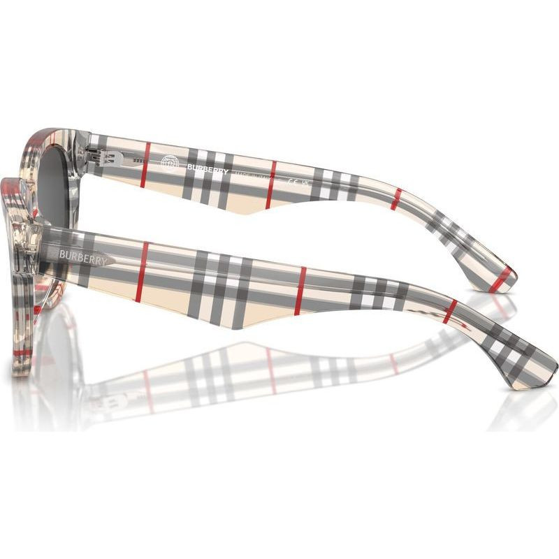 Buy the Burberry BE4432U Vintage Check/Dark Grey Sunglasses