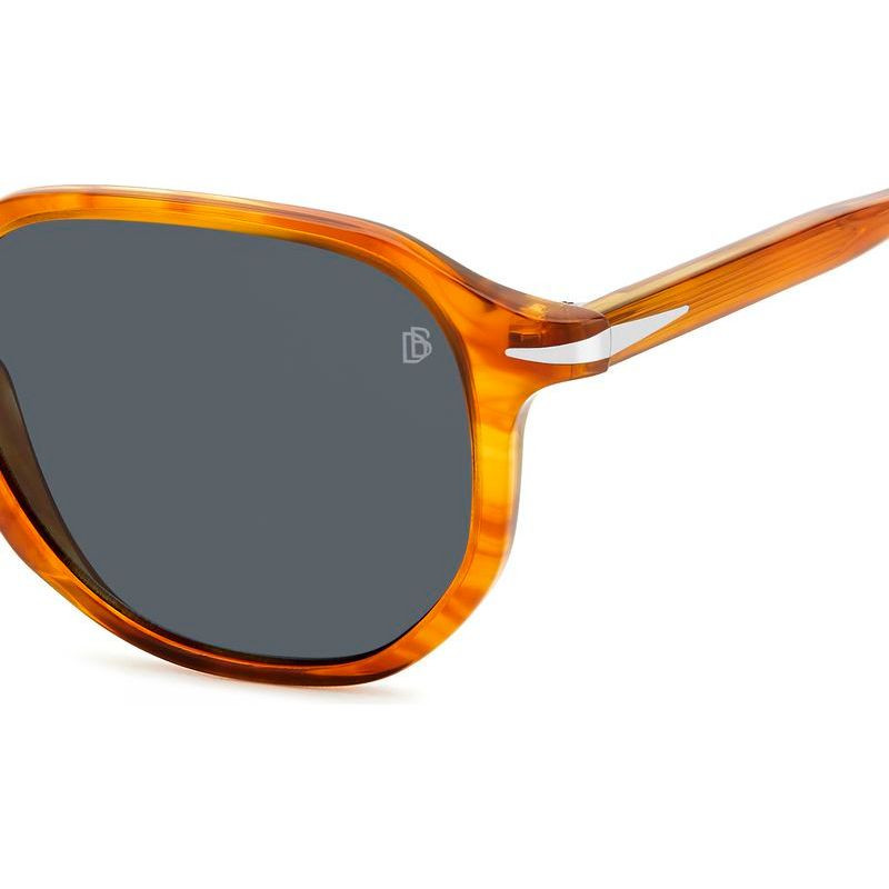 Buy David Beckham DB 1140/S Striped Brown/Grey Sunglasses