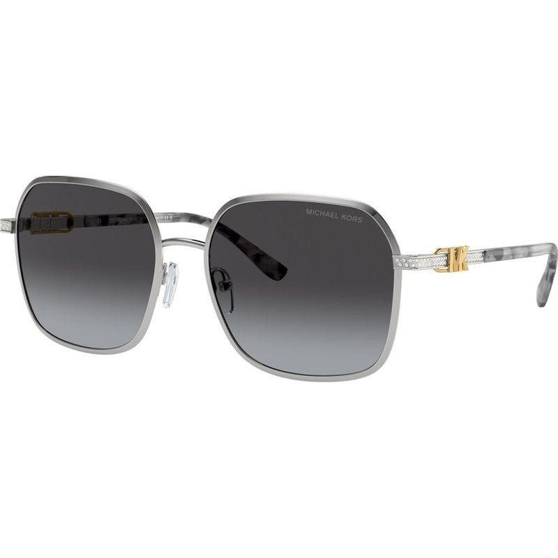Michael Kors Cadiz Mk1145b Shiny Silver Navy Grad Afterpay