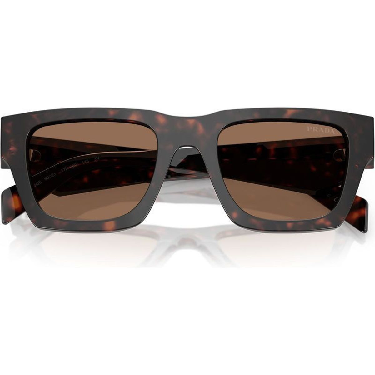 Shop the Prada PRA06S Sunglasses Root Tortoise/Dark Brown