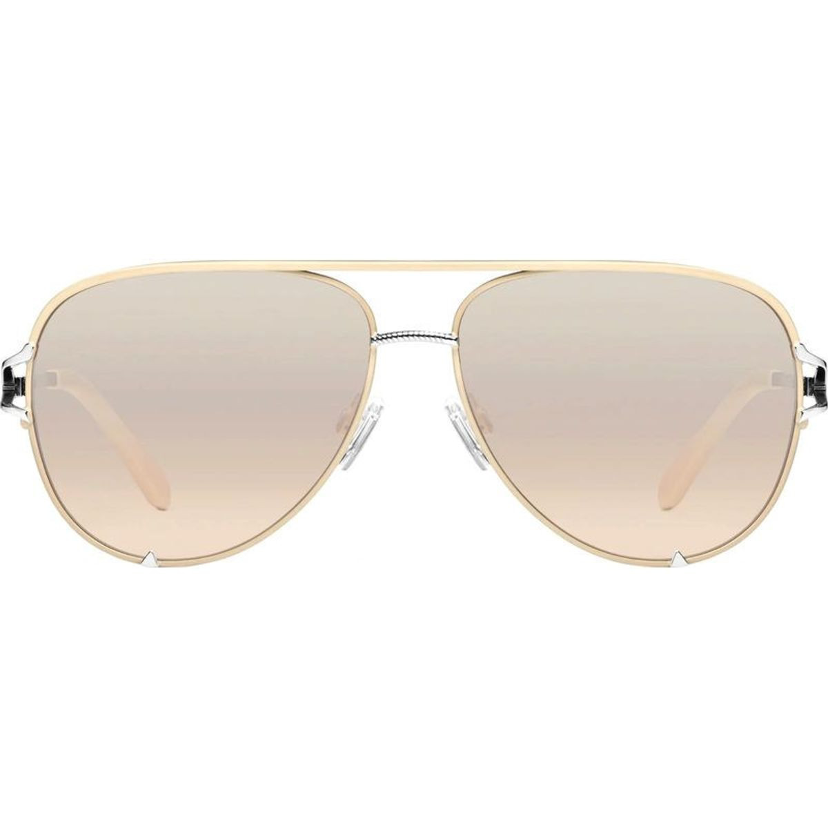 Quay Australia High Key Twist Sunglasses Silver/Champagne