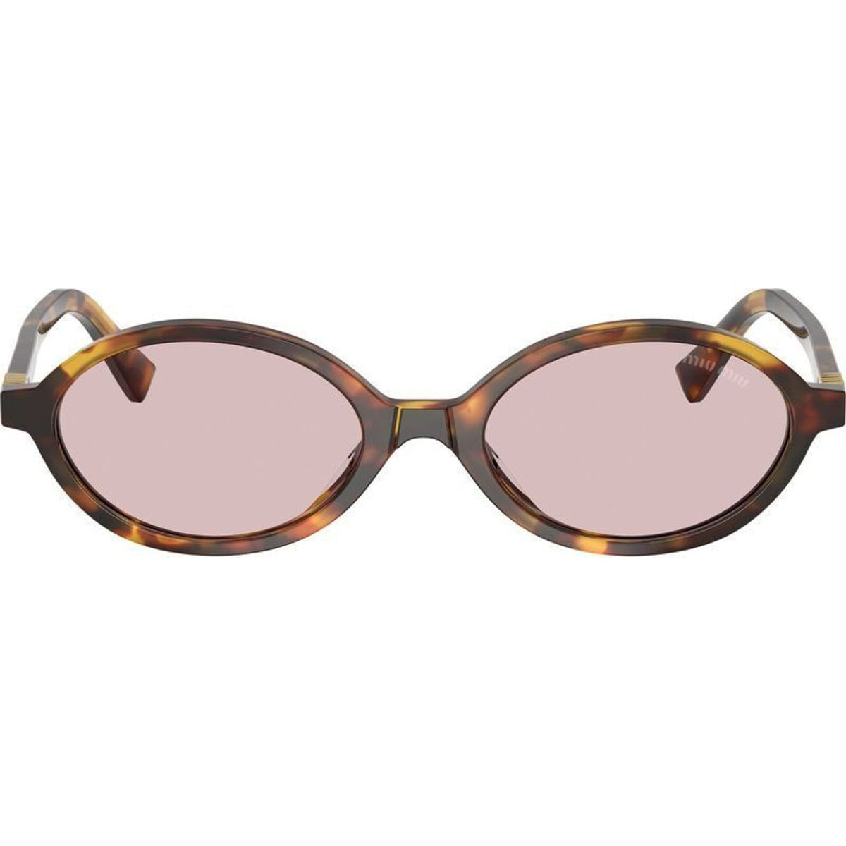 Shop Miu Miu MU04ZS Sunglasses Honey Havana/Pink | Afterpay