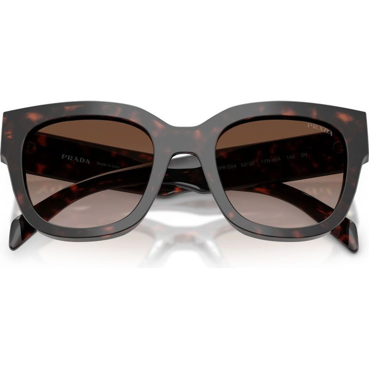 Shop Prada PRC04S Sunglasses Root Tortoise/Brown Gradient