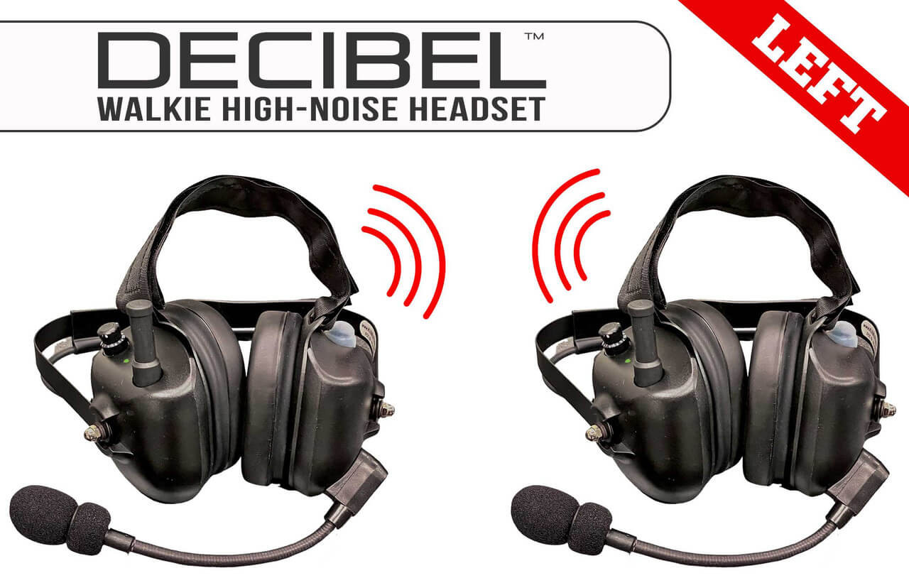 DECIBEl High-Noise Headset 1W 16Ch UHF Two-Way Radio - HQ98
