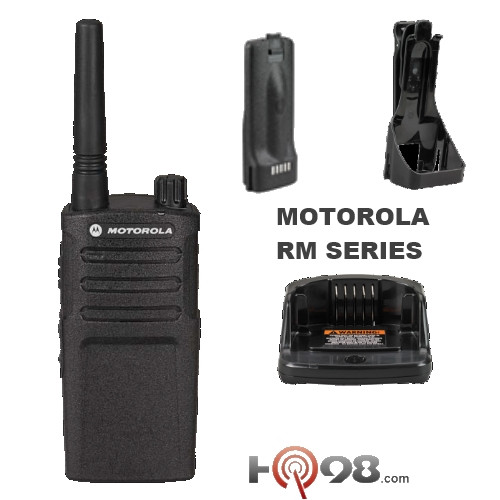 Six pack of MURS Motorola RMM2050 VHF Two Way Radio 2W 5CH Handheld ...