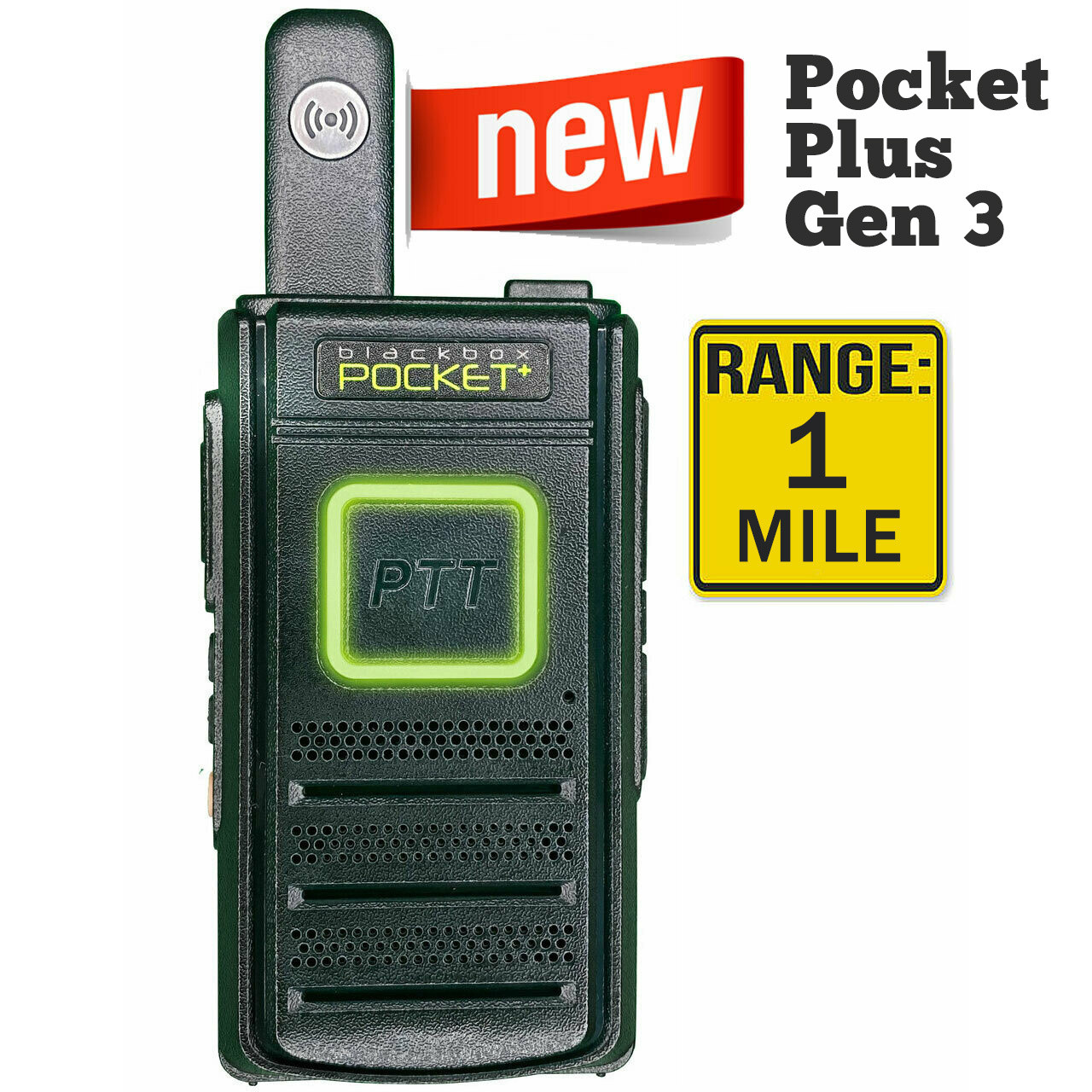 BLACKBOX POCKET PLUS 3RD GEN UHF TWO WAY RADIO