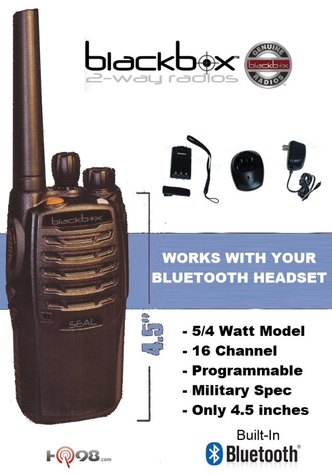Blackbox SEAL Two Way Waterproof Military Spec Radio with Built-in ...
