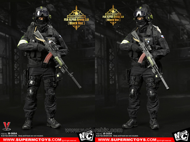 SuperMCToys Russian Spetsnaz FSB Alpha Group 3 (Black Ver.) - V Store ...