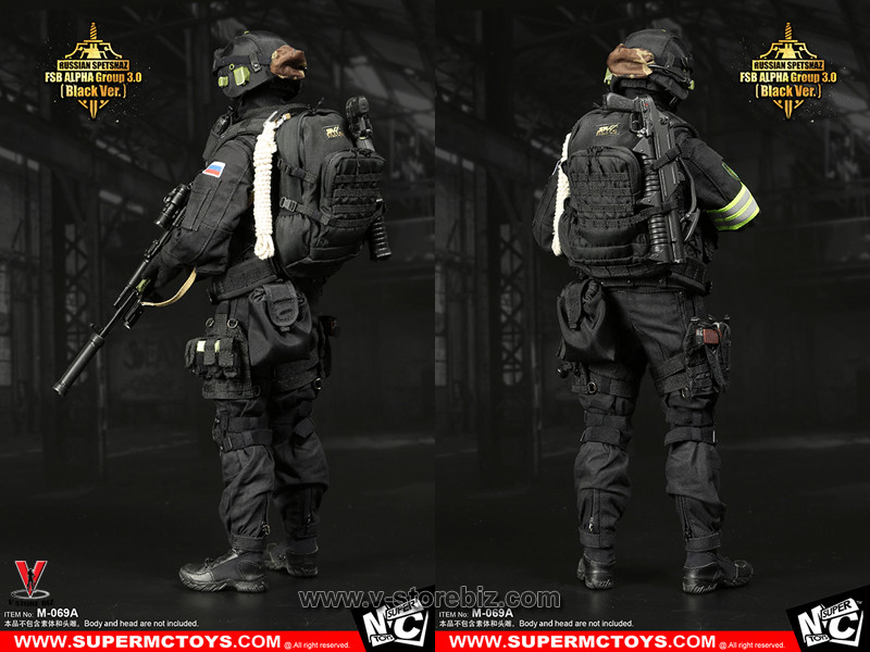 SuperMCToys Russian Spetsnaz FSB Alpha Group 3 (Black Ver.) - V Store ...