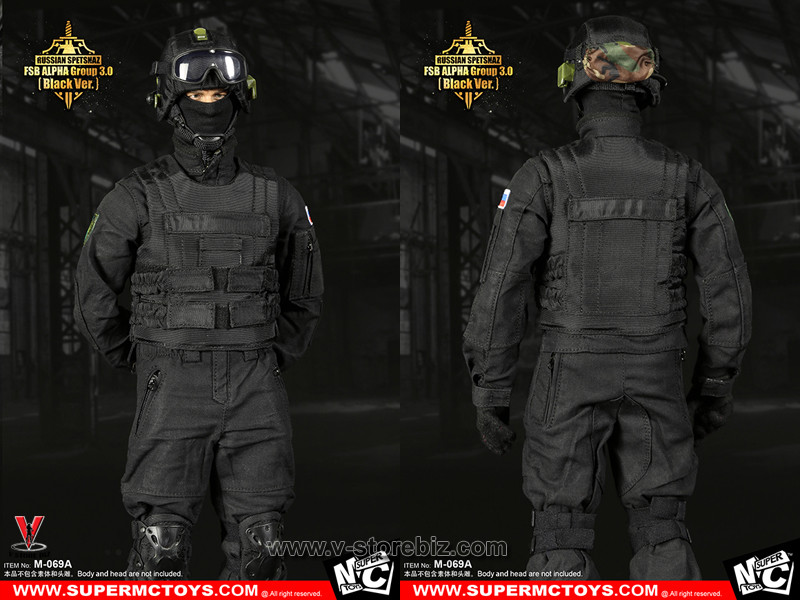 SuperMCToys Russian Spetsnaz FSB Alpha Group 3 (Black Ver.) - V Store ...