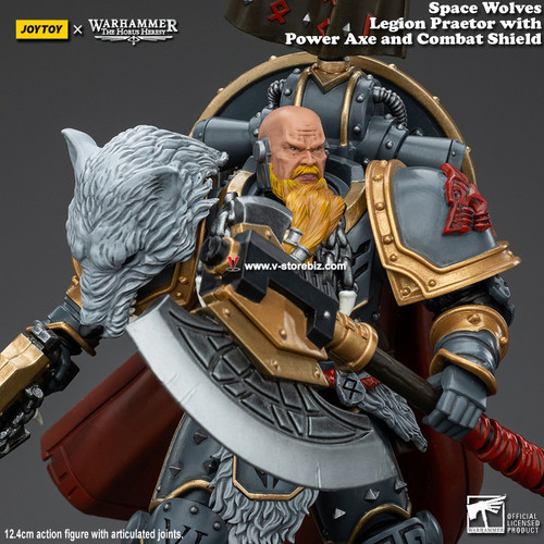 JOYTOY Warhammer Space Wolves Legion Praetor with Power Axe and Combat ...