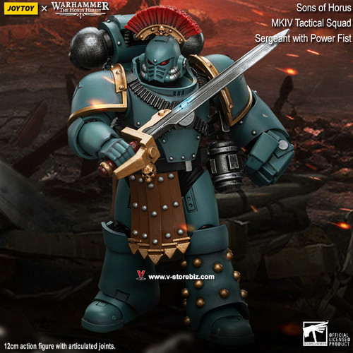 [SOLD OUT] JOYTOY Warhammer 40K MKIV Tactical Squad Sergeant with Power ...