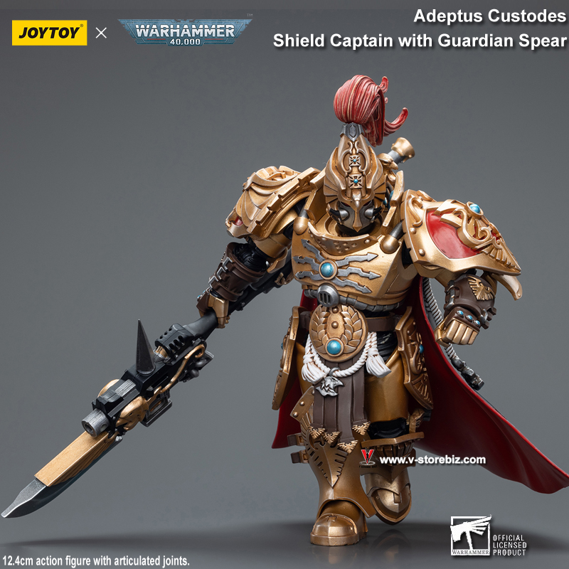 JOYTOY Warhammer 40K Adeptus Custodes Shield Captain With Guardian JOYTOY Warhammer 40K Adeptus Custodes Shield Captain With Guardian