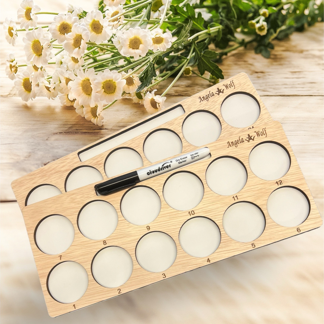 Angela Wolf Embroidery Thread Project Tray