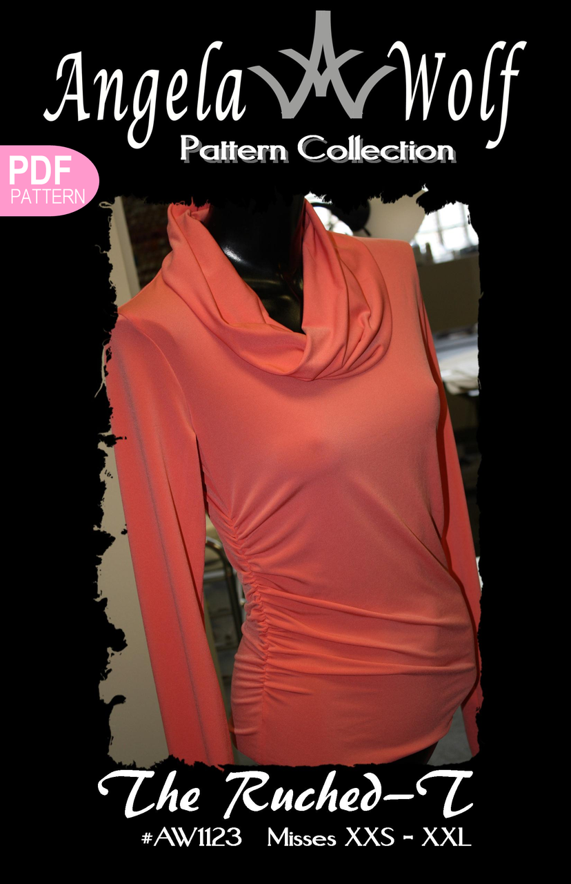 The Ruched-T AW1123 Digital PDF Download | Angela Wolf Pattern Collection