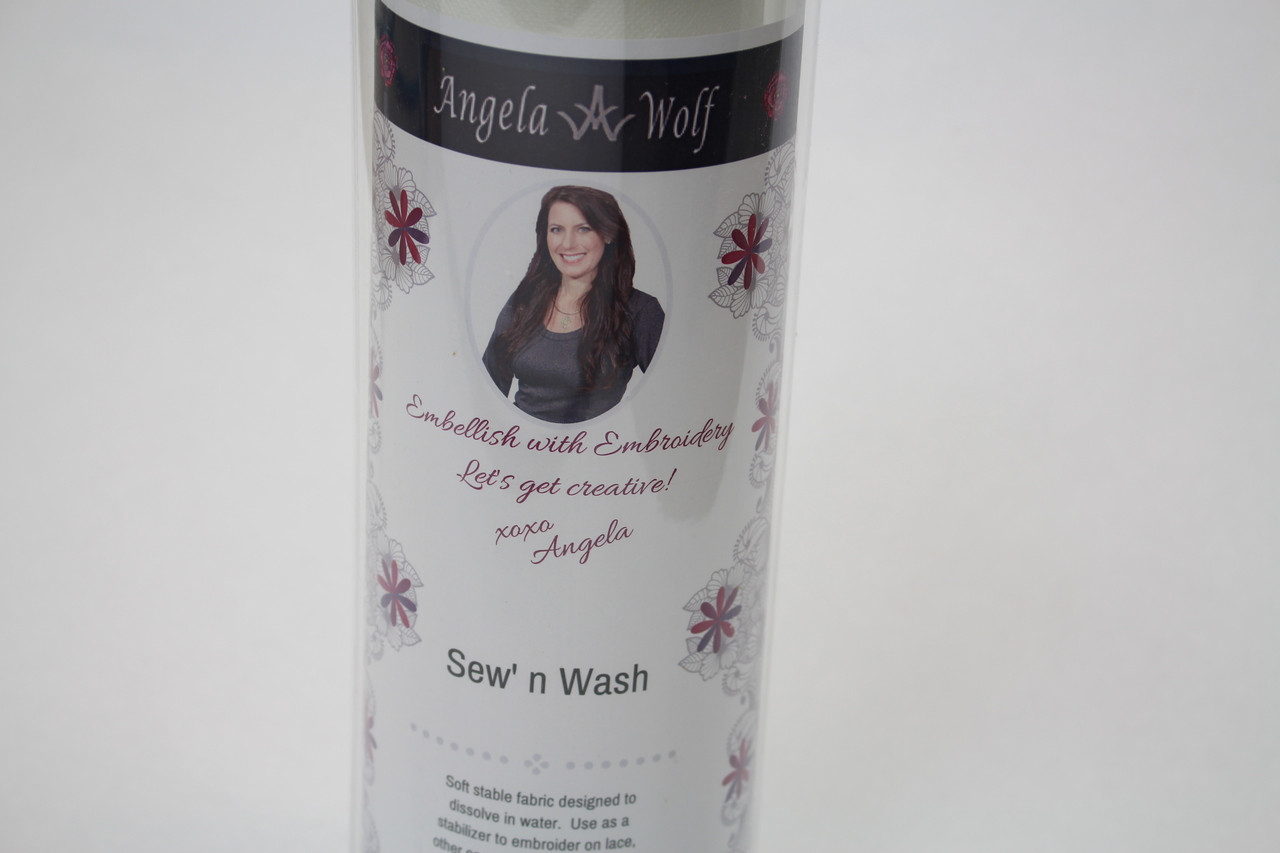 Sew N Wash 12" x 12 Yard in Reusable Tube - Angela Wolf Pattern Collection