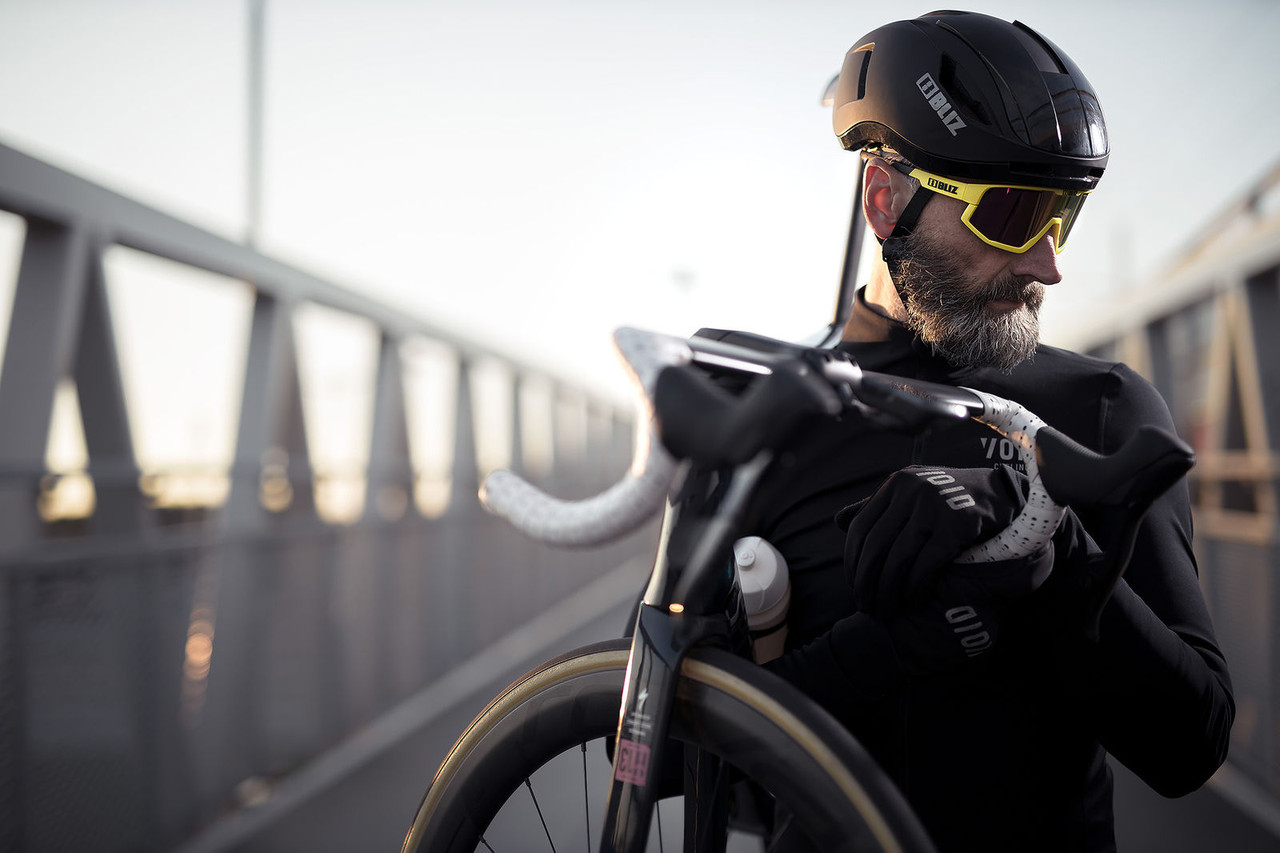 Bliz Fusion, Neon Yellow Frame, Brown with Purple Multi Lens - Enjoy Winter