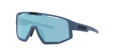 Bliz Fusion Small Matte Blue Frame, Smoke w/ Ice Blue Multi Lens ...