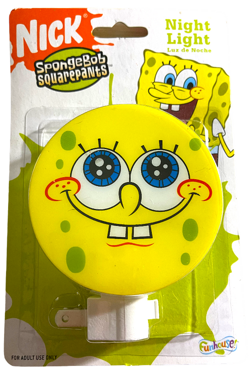 Nickelodeon Nick Jr SpongeBob SquarePants Night Light Toothy Grin ...