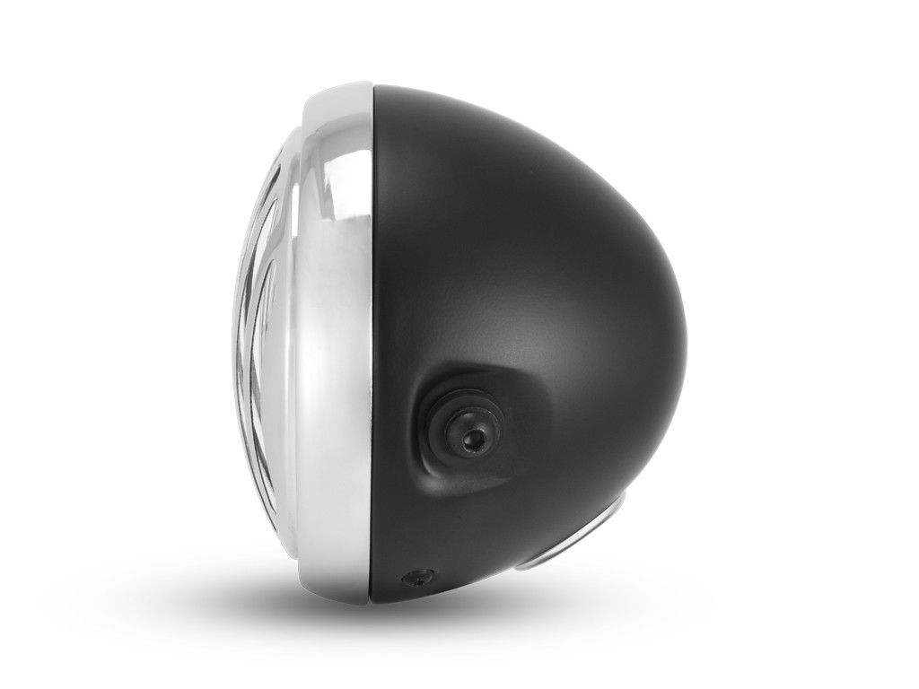 6 inch Motorcycle Headlight | Slicer Grill Metal Classic Headlight | H4 ...