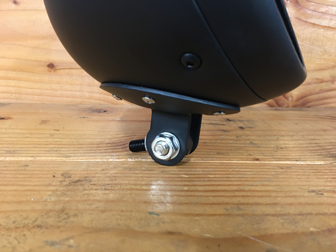 7 Inch Motorcycle Headlight Bucket Bottom Mount | All Steel | Matte ...