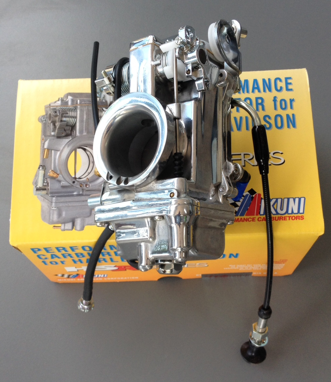 TM42-6, HSR42mm Mikuni Carburetor, Natural or Polished/Chrome