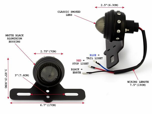 Side Mount Motorcycle License Plate Holder | DIY Motorcycle Taillight ...