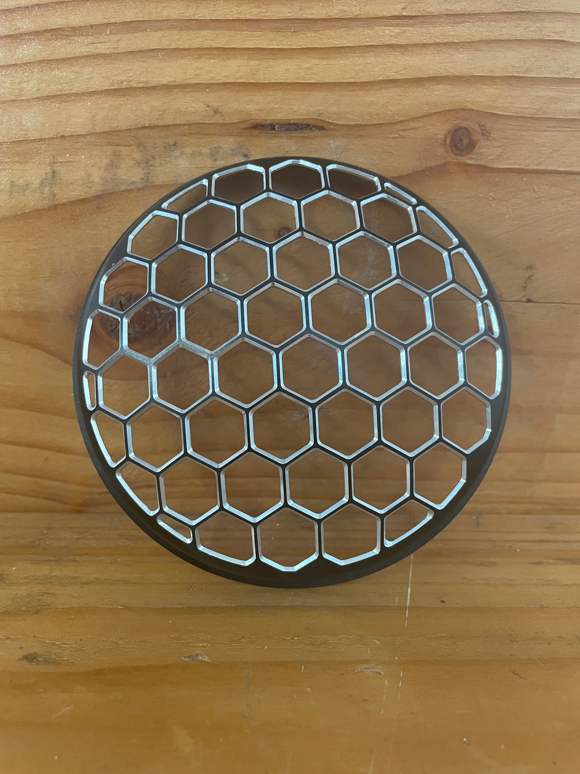 5.75 HoneyComb Style Stone Guard | Motorcycle Rock Guard | Headlight Cover