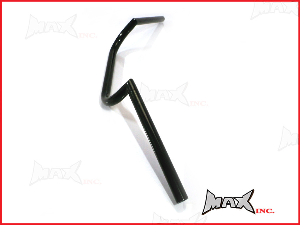 Black Cafe Racer Clubman Steel Handlebars - 7/8 (22mm)