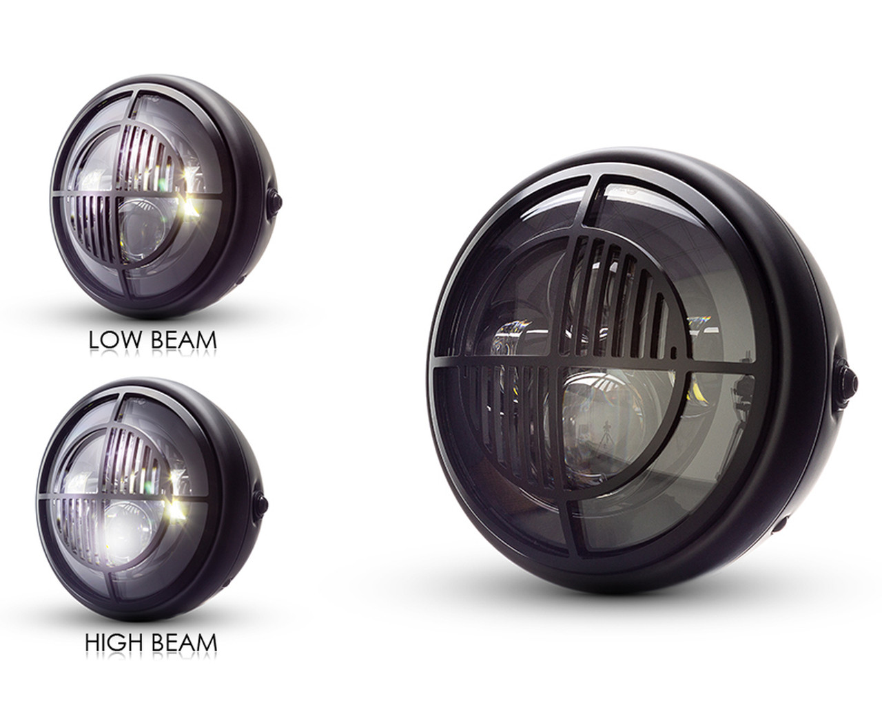 7 inch Headlight | Motorcycle LED Projector Headlight Lens | Integrated ...